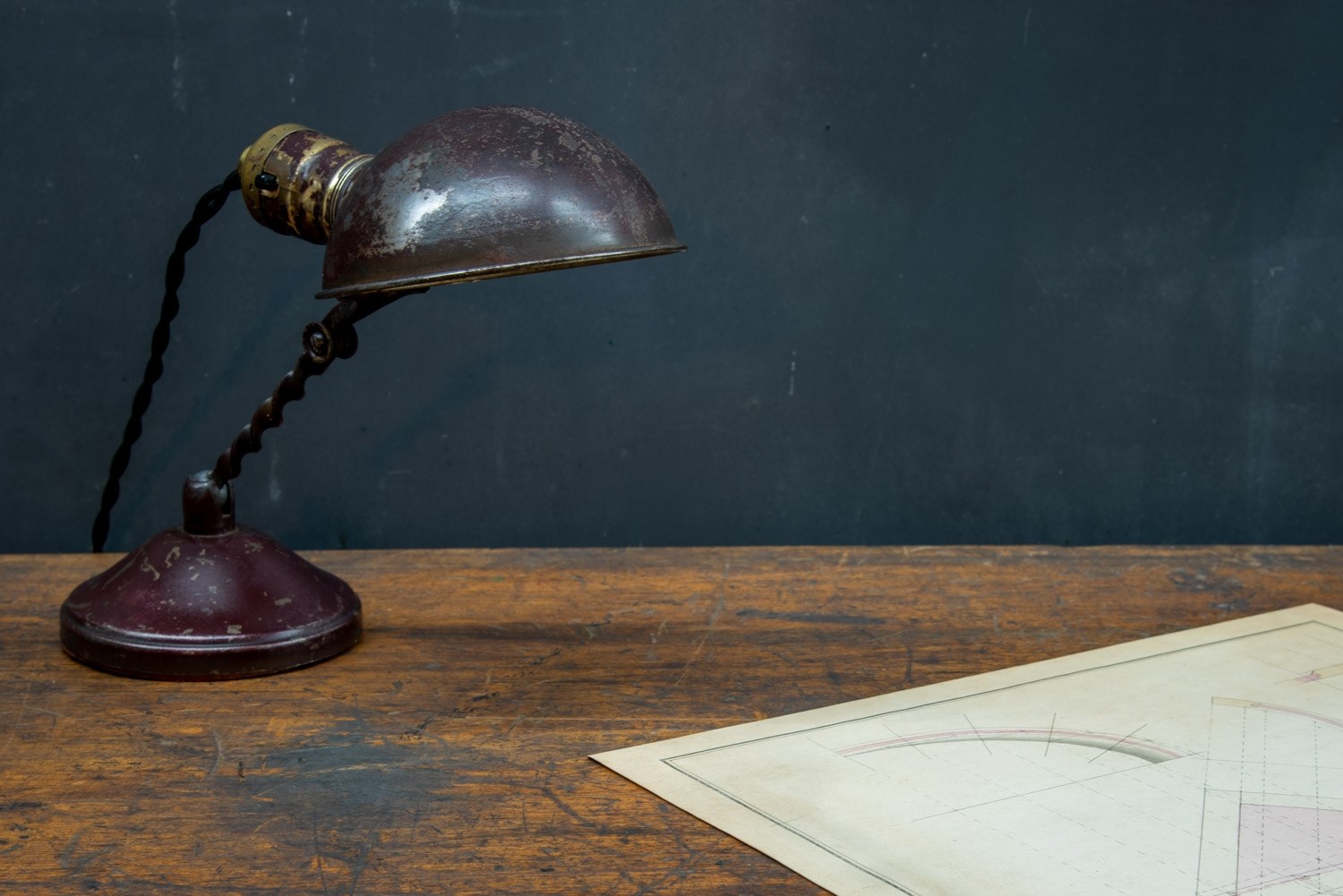 Vintage draftsman Petite Bench Lamp : Factory 20